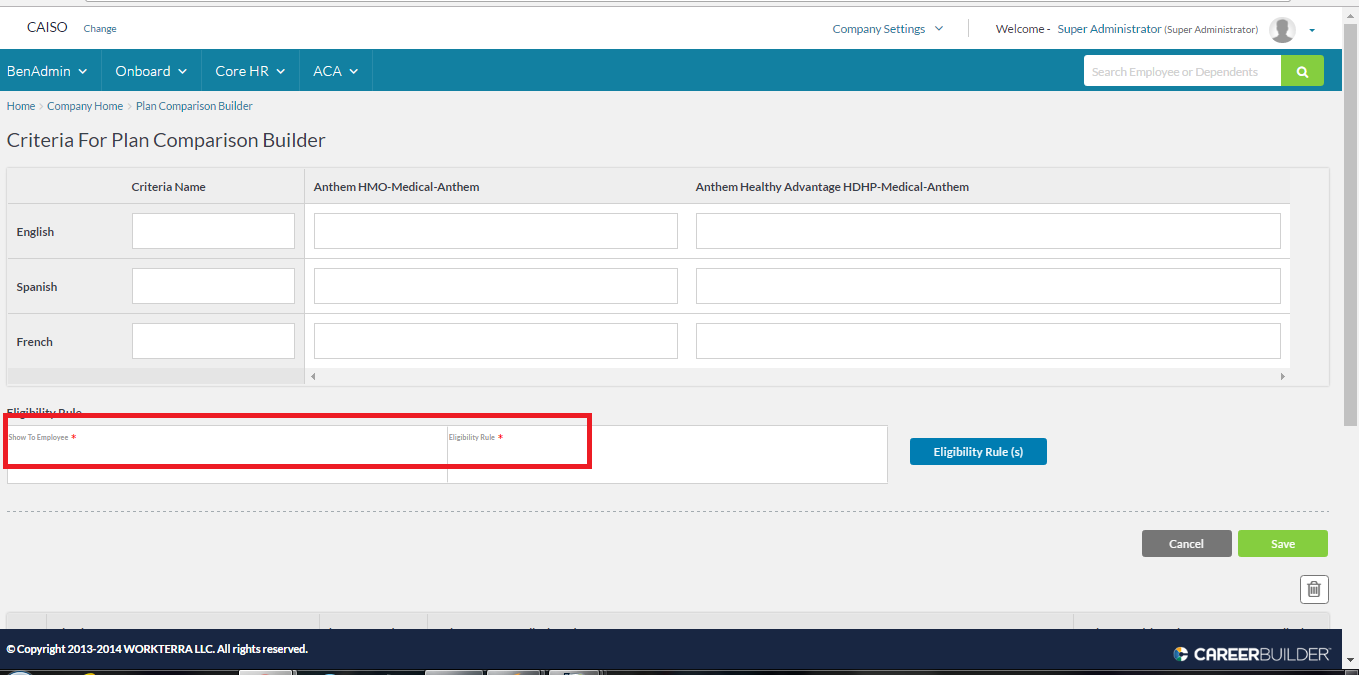 Nf 1618 Ui Refresh Functional Eligiblity Rules Are Disabled When Any Actions Taken On Criteria